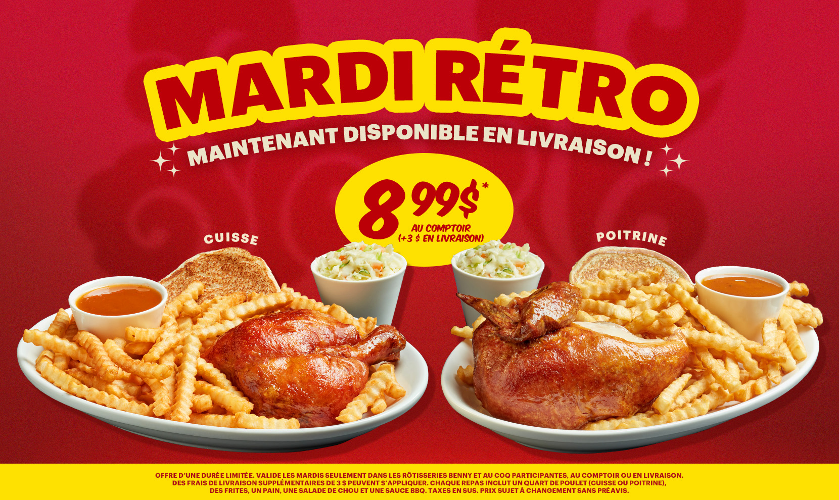 Rôtisseries Benny & Au Coq | Le meilleur poulet rôti