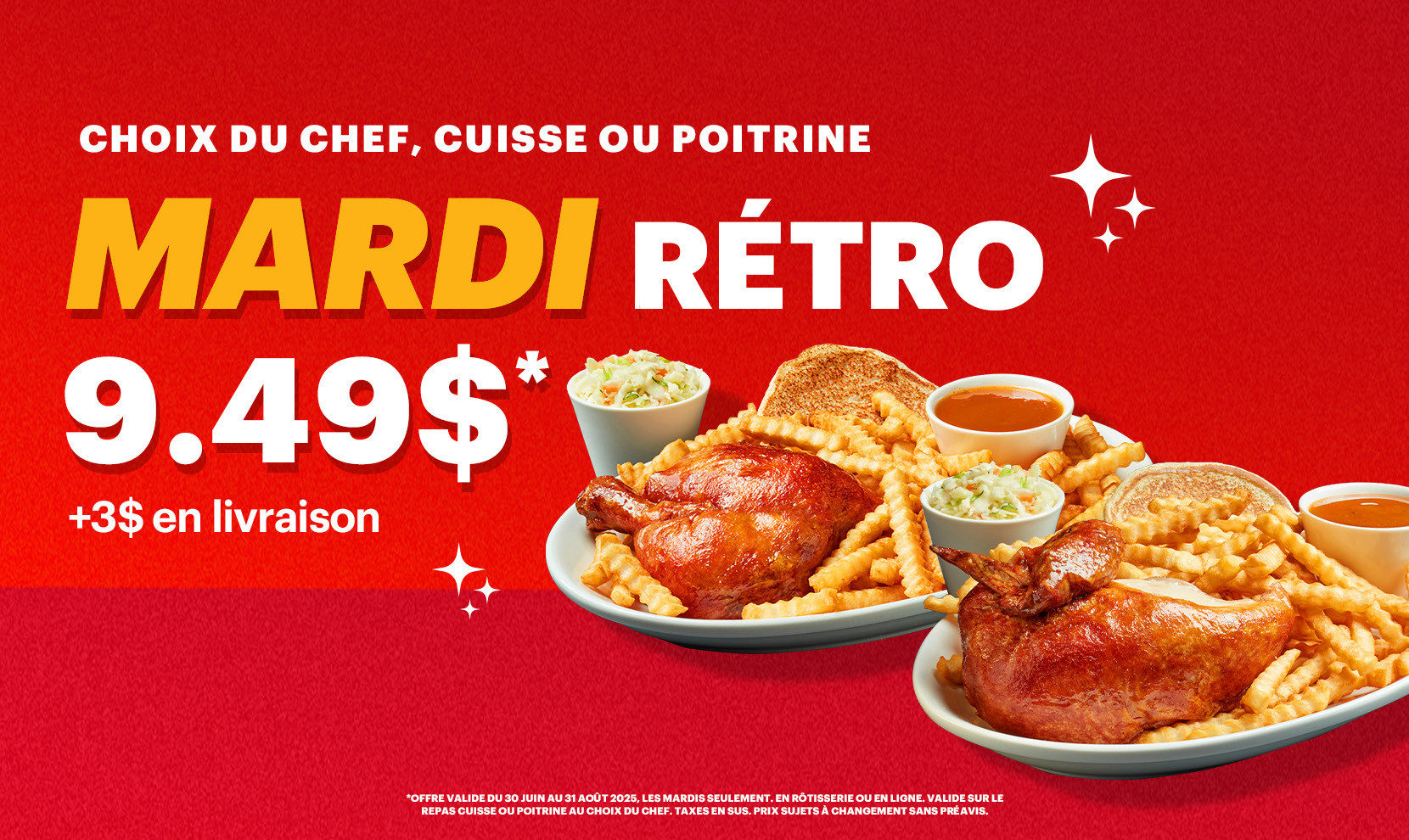 Rôtisseries Benny & Au Coq | Le meilleur poulet rôti
